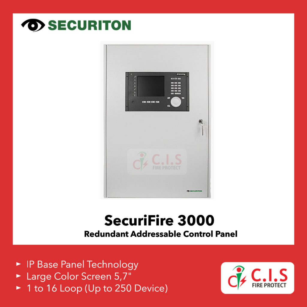 Securiton SecuriFire 3000 Redundant Adressable Fire Alarm Control Panel ...